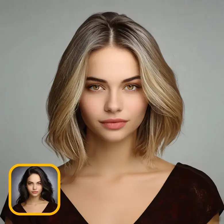 AI Bob Hair Filters for Realistic Bob Cuts Try-on | LightX