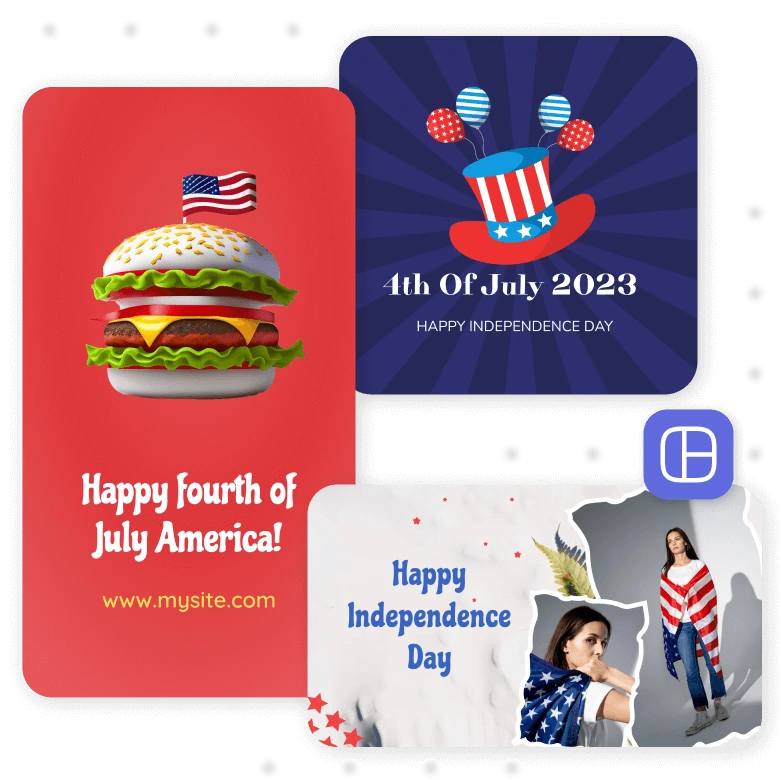 Free Online 4th of July Independence Day Card Maker | LightX