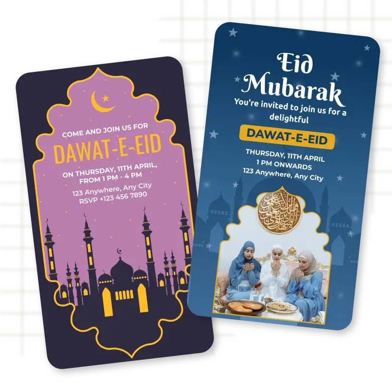Free Eid Invitation Card Maker Online| LightX